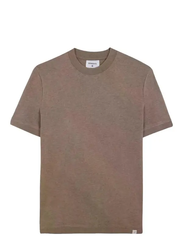 NOWADAYS Ribbed-trim T-shirt - Brown