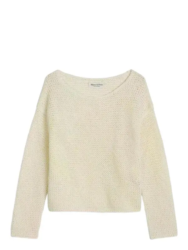 Marc O'polo Open-knit Long-sleeve Sweatshirt - Neutrals