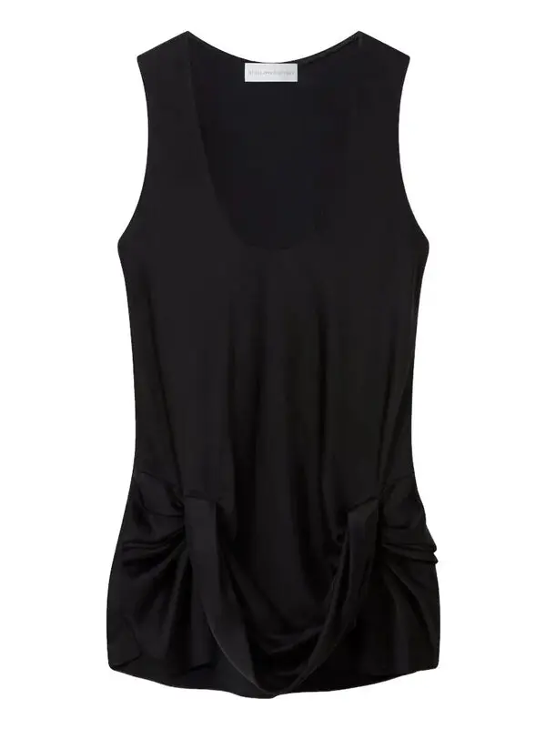 Stella McCartney Satin Knot Detail Top - Black