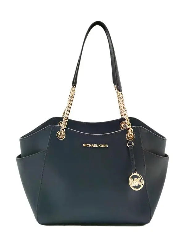 Michael Kors Jet Set Chain Leather Shoulder Bag - Blue