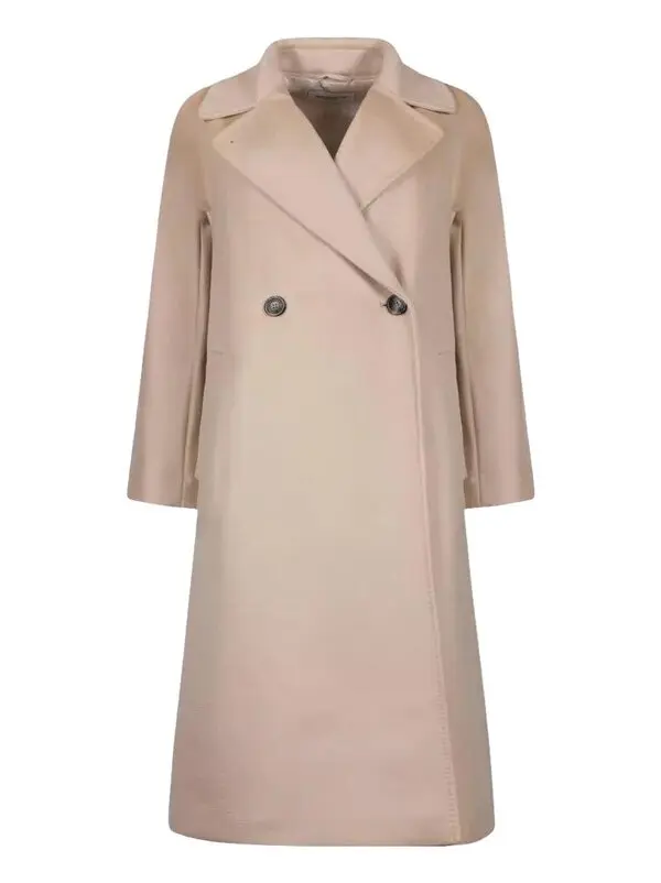 Max Mara Double-breasted Belted Coat - Neutrals