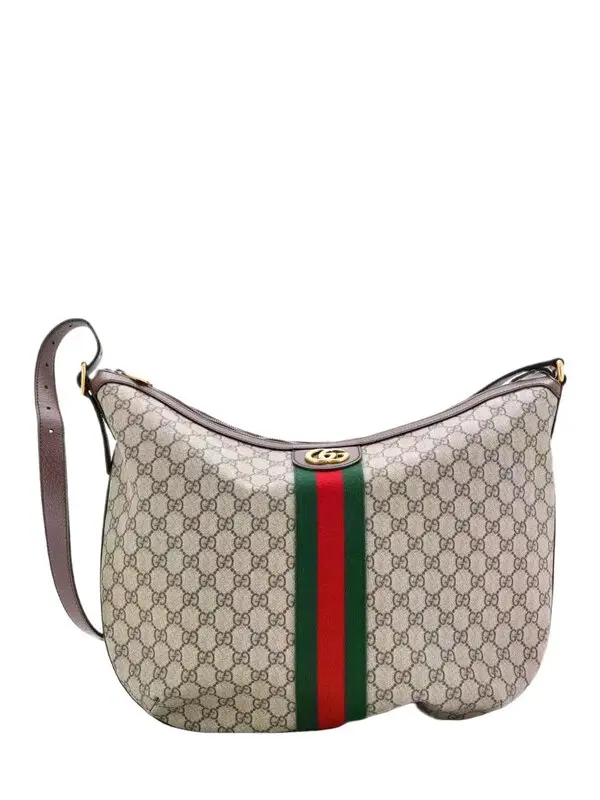 Gucci Ophidia Half Moon Hobo Bag - Brown
