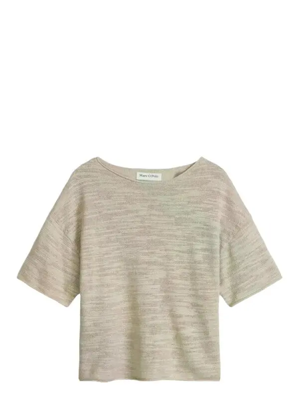 Marc O'polo Short-sleeve Knit Sweater - Neutrals