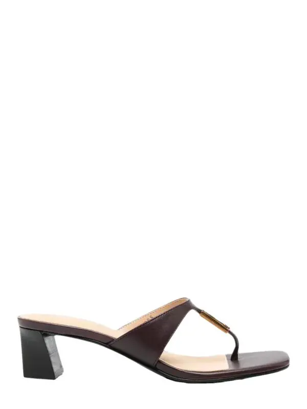 Guess Thong-strap Heeled Sandals - Red