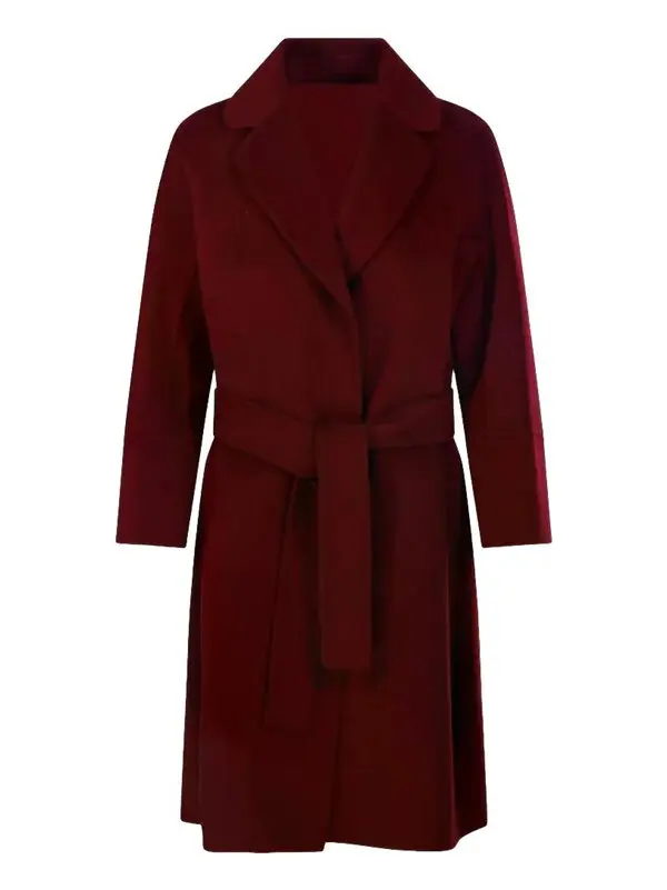 Max Mara Belted Coat - Red