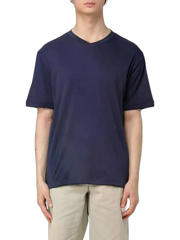 Eleventy V-neck T-shirt - Blue