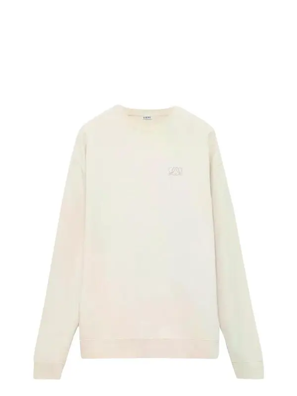 Loewe Anagram Embroidered Sweatshirt - Neutrals