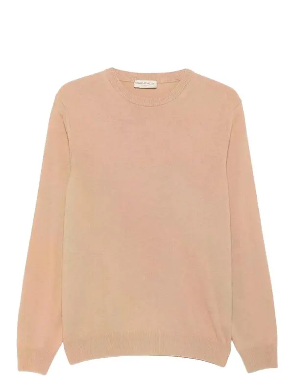 SERGIO MORETTI FIRENZE Crew Neck Sweater - Neutrals