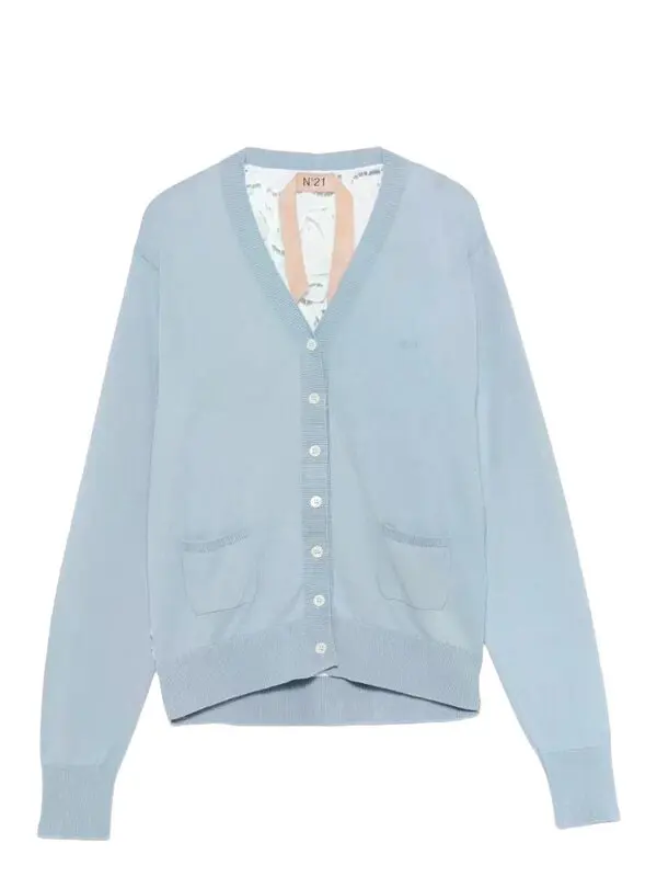 N°21 V-neck Cardigan - Blue
