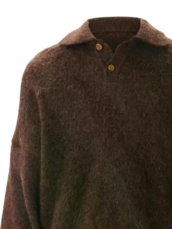 ESTUDIO NIKSEN Polo-collar Sweater - Brown