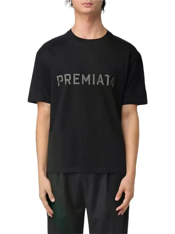 Premiata Logo-print Graphic-print T-shirt - Black