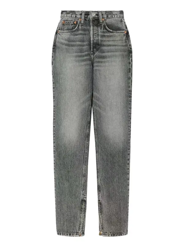RE/DONE Super High Drainpipe Jeans - Grey