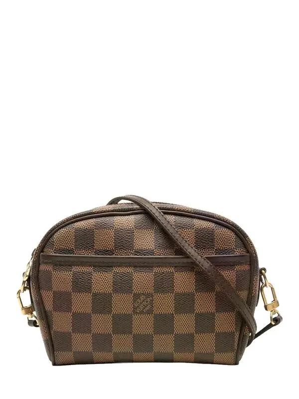 LOUIS VUITTON Damier Ebene Ipanema Pochette Crossbody Bag - Brown