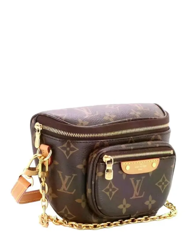 LOUIS VUITTON Monogram Canvas Mini Belt Bag - Brown