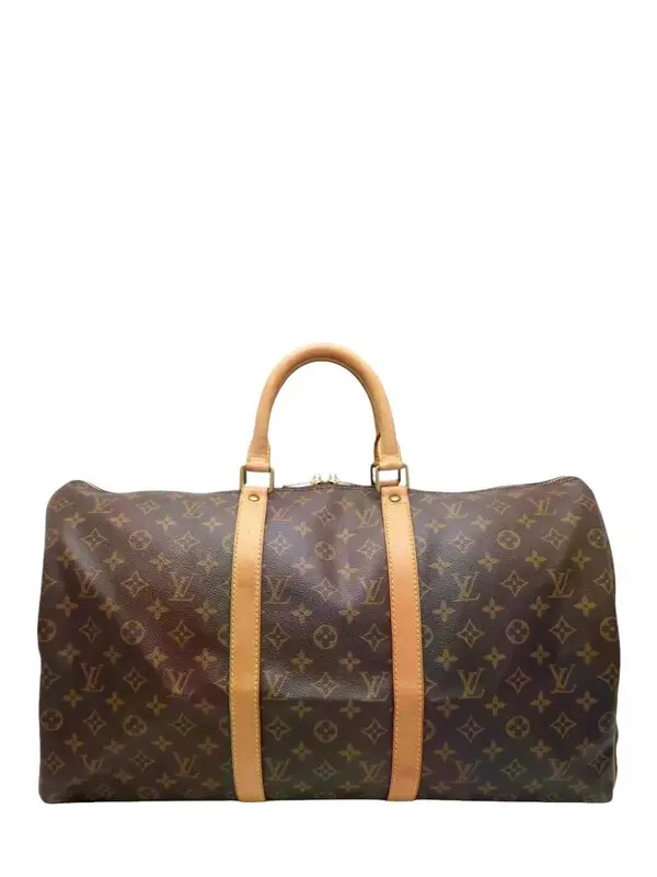 LOUIS VUITTON 1992 Monogram Keepall 50 Travel Bag - Brown