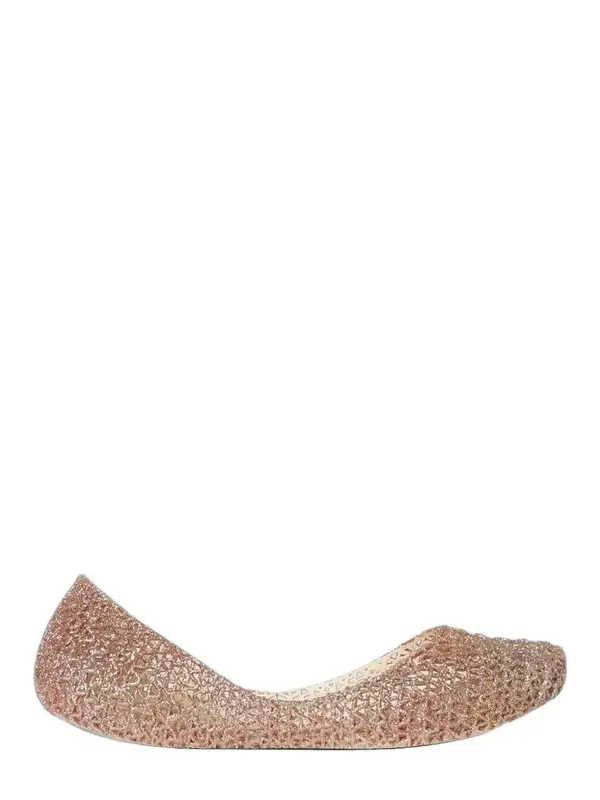Melissa Glittered Ballet Flats - Neutrals