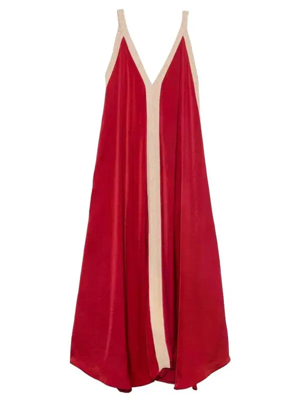 MOUTAKI Sleeveless Maxi Dress - Red