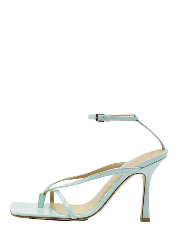 Bottega Veneta Leather Heeled Sandals - Blue