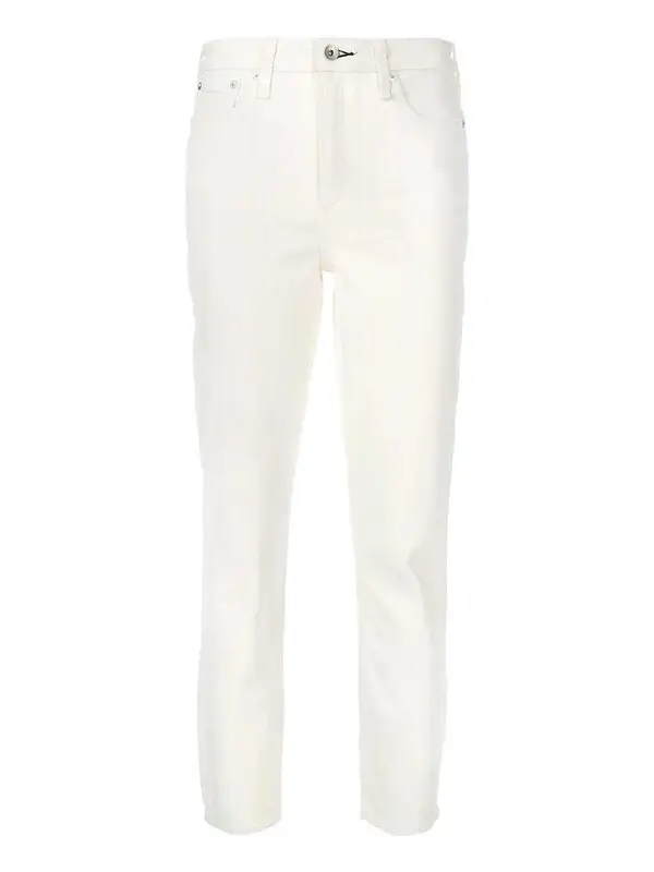 Rag & Bone Nina High-rise Cigarette Jeans - White