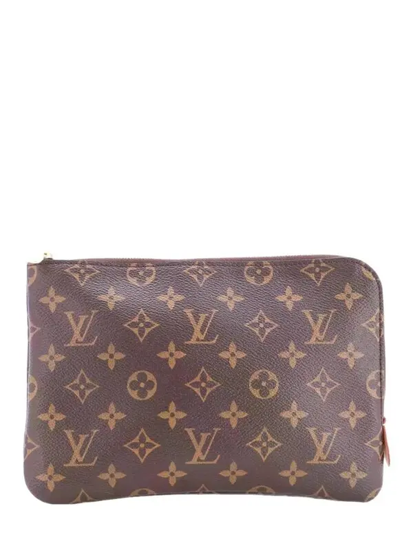 LOUIS VUITTON Monogram Canvas Etui Voyage Pm Clutch Bag - Brown