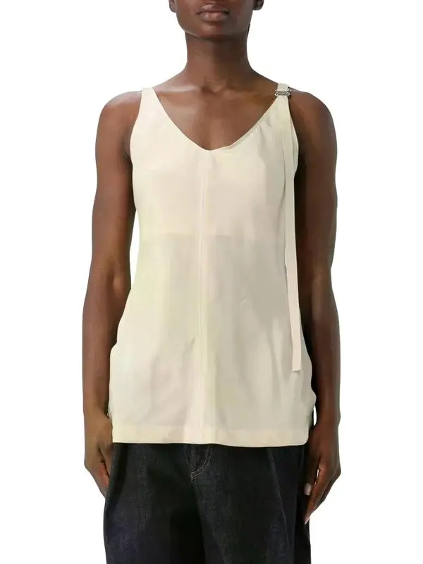 Max Mara Buckle-detail Tank Top - Neutrals