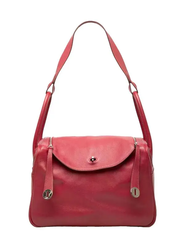Hermès Lindy 34 Satchel In Swift Leather - Red