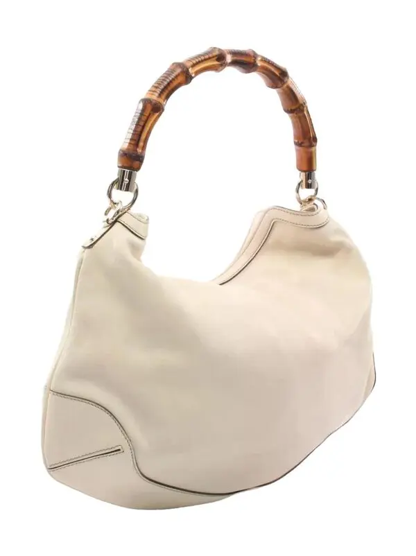 Gucci Bamboo Leather Handbag - Neutrals