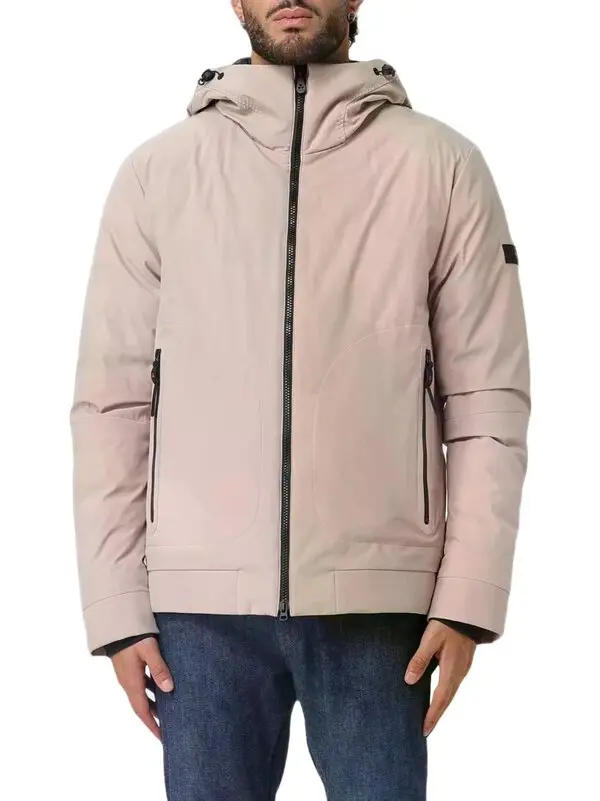 Peuterey Beige Hooded Zip-up Jacket - Neutrals