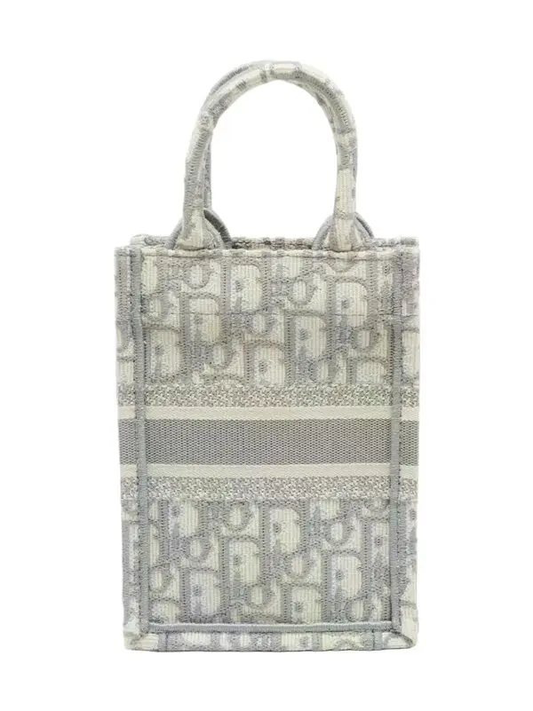 Dior Mini Book Tote Bag - Grey