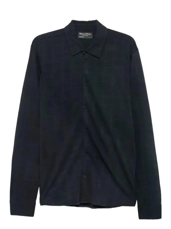Marc O'polo Check-pattern Long-sleeve Shirt - Blue