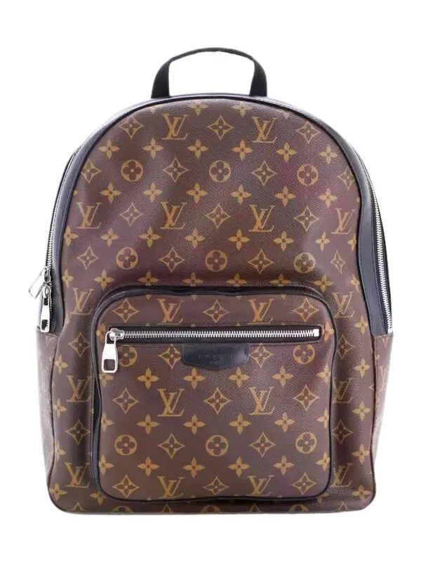 LOUIS VUITTON Josh Macassar Monogram Canvas Backpack - Brown