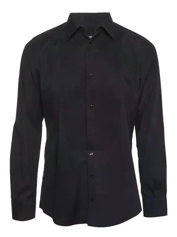 Dolce & Gabbana Cotton Buttoned Shirt - Black