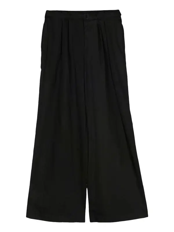 JOSEPH Tunis Cotton Belted Trousers - Black
