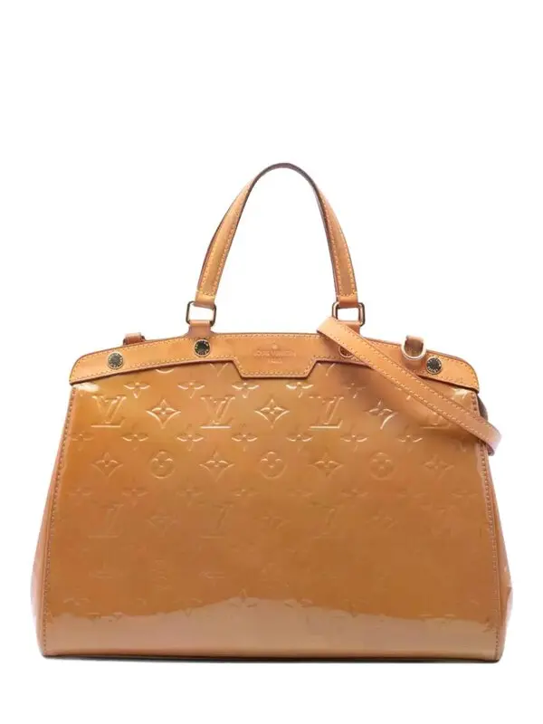 LOUIS VUITTON Monogram Vernis Brea Mm Satchel - Brown