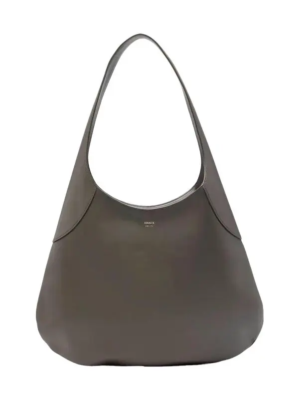 Khaite Large Joan Leather Shoulder Bag - Grey