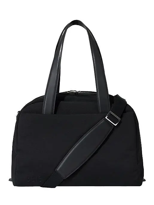 BEIS The Duffle Leather-trim Bag - Black