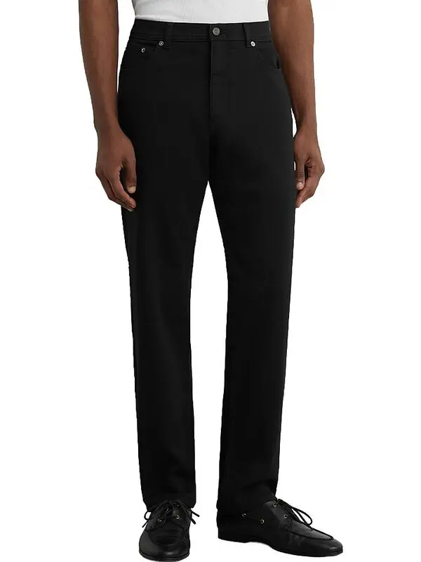REISS Straight Fit Jeans - Solid Black