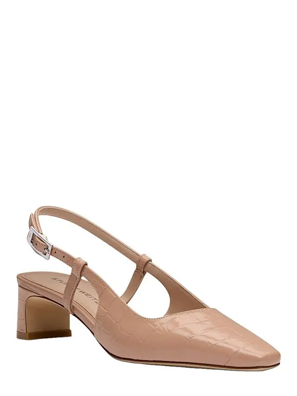 STUART WEITZMAN Baby Babette Slingback Pumps - Blushful