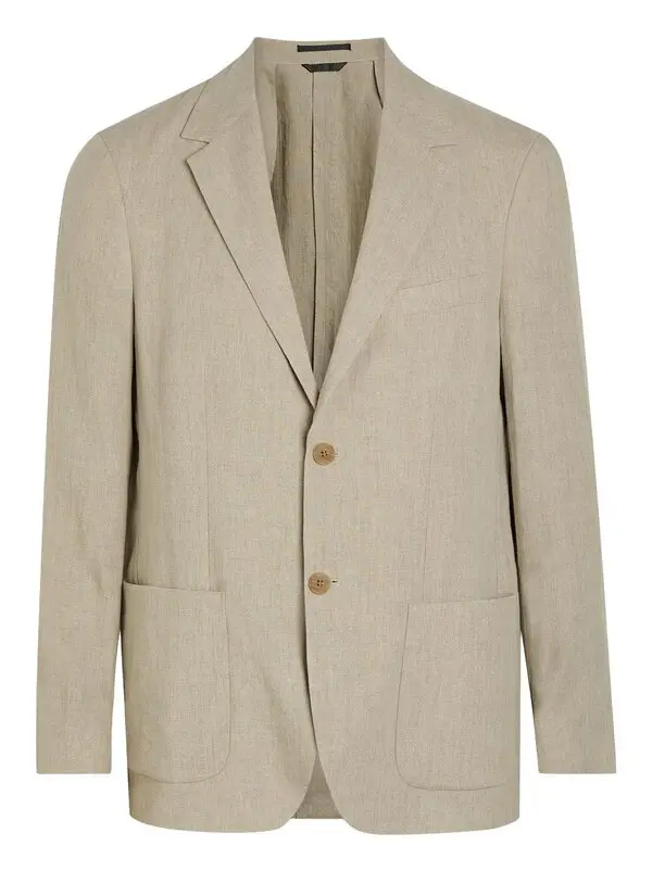 Sunspel Linen Blazer - Sand