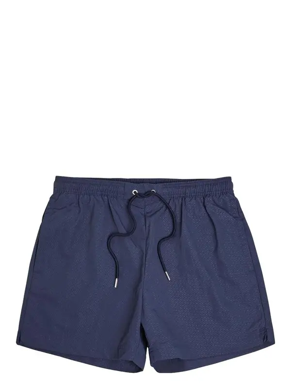 BOSS Printed Shell Swim Shorts - Navy