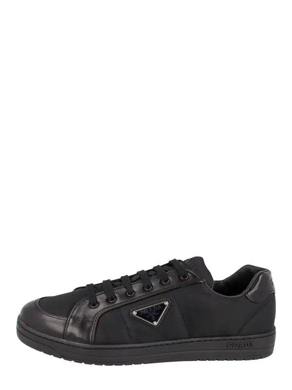 Prada Downtown Low Re-nylon Lace-up Sneakers - Black