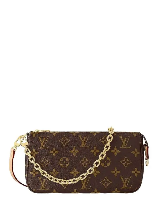 LOUIS VUITTON Pochette Accessoires Monogram Canvas Shoulder Bag - Brown