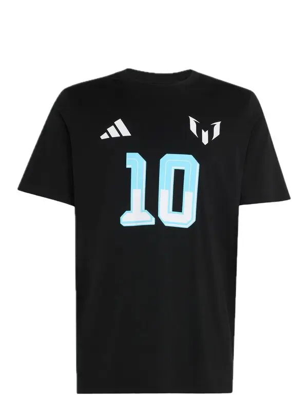 Adidas Messi Name And Number Graphic T-shirt - Black