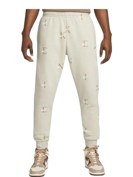 Nike Club Printed Basketball Jogger Pants - Light Bone