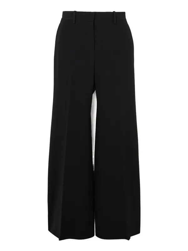 Theory Tailored Wide-leg Trousers - Black