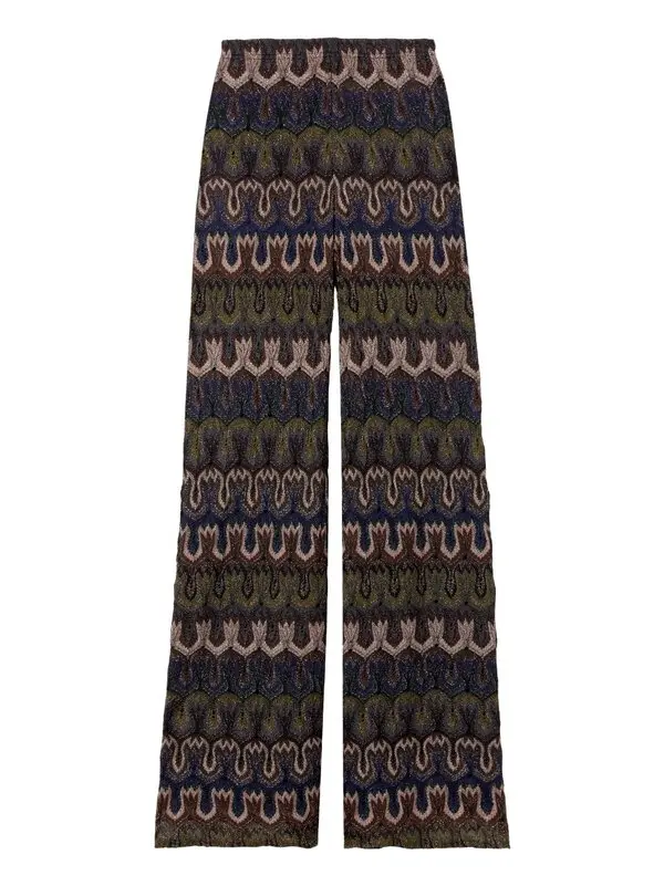 Missoni Crocheted Flared Pants - Black