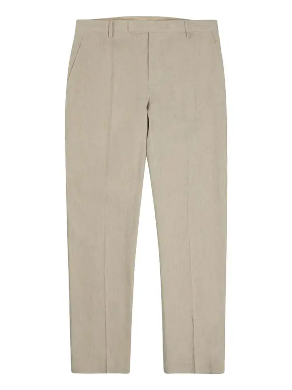Sunspel Tapered-leg Linen Trousers - Sand