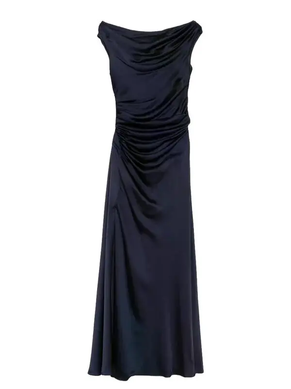 Simkhai Ruched Embellishment Maxi Dress - Blue