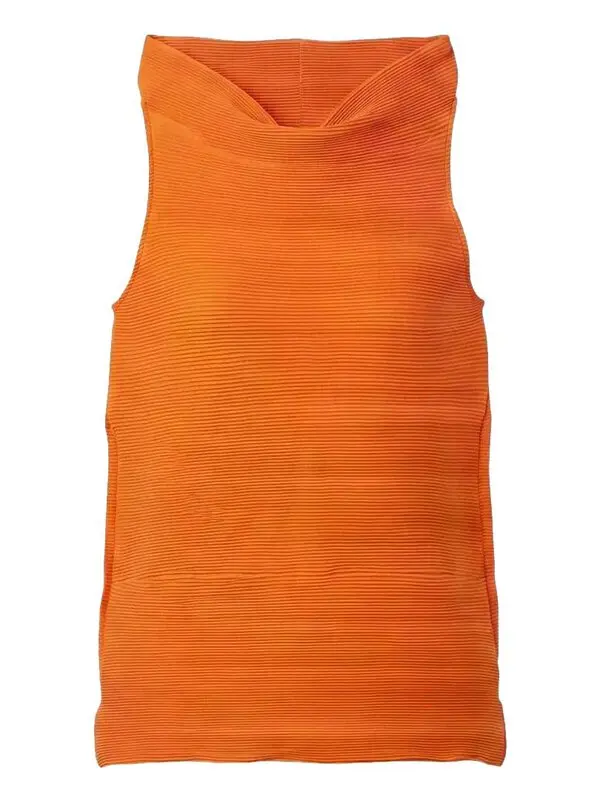 MELITTA BAUMEISTER Sleeveless Ripple Top - Orange