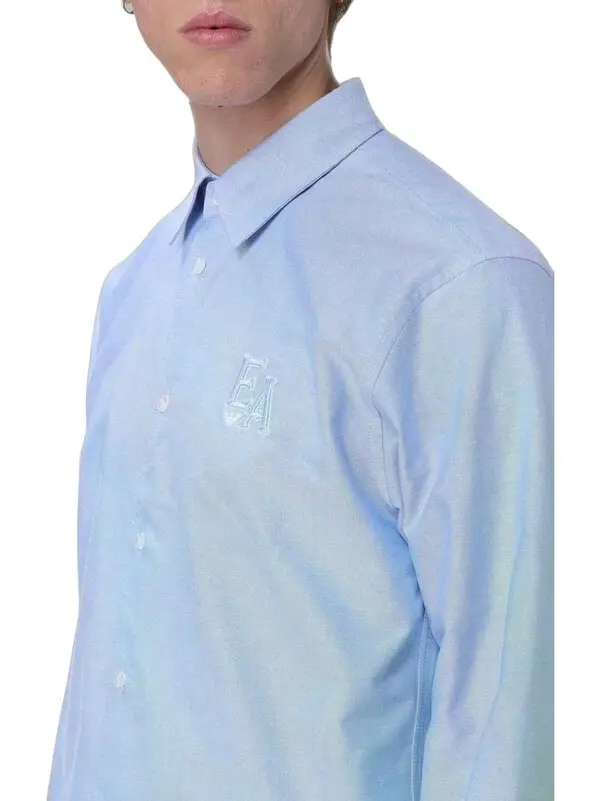 Emporio Armani Eagle Club Cotton Shirt - Blue